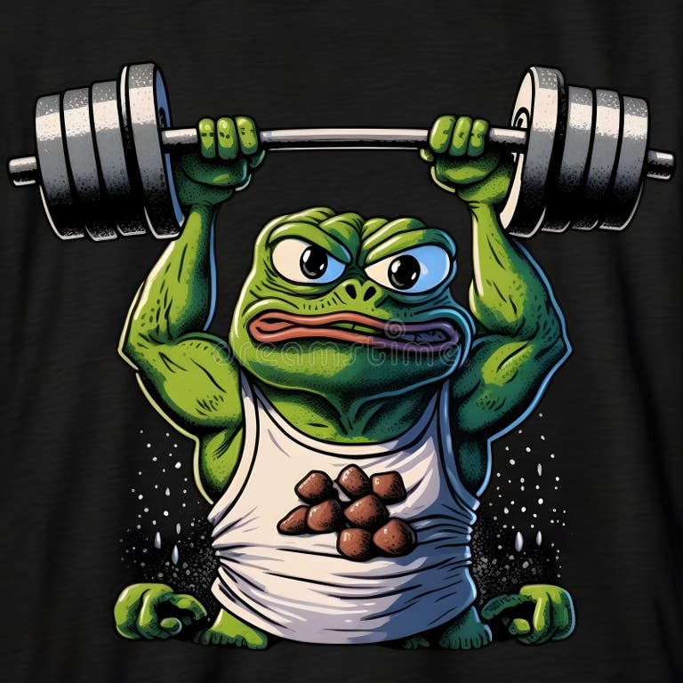Frog Lifting Weights Stock Illustrations – 26 Frog Lifting Weights ...