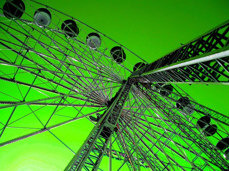 Green Fun stock image. Image of steel, luna, tourism, metal - 326045
