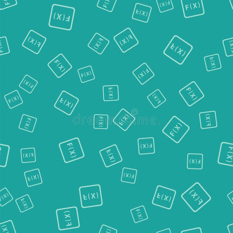 Green Function Mathematical Symbol Icon Isolated Seamless Pattern on ...