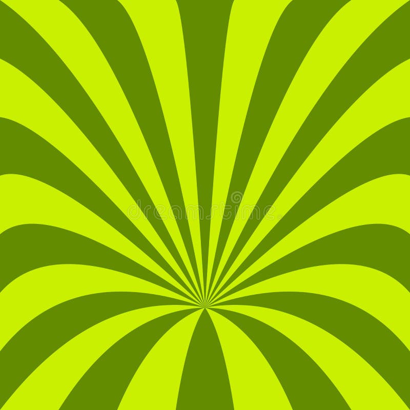 Green Funnel Background - Vector Design from Curved Rays Stock Vector ...