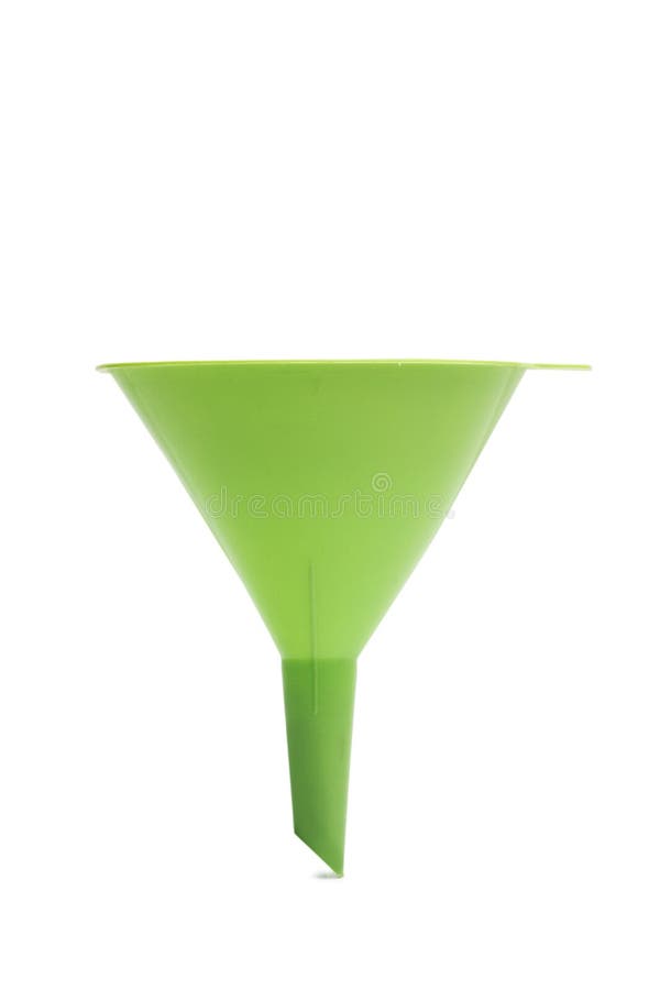 A green funnel stock photo. Image of white, utensils - 126708336