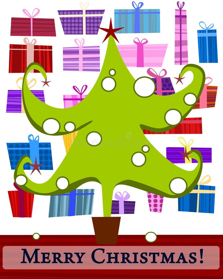 Green fur-tree stock illustration. Illustration of star - 6984452