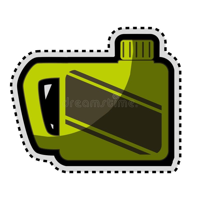 Green gallon isolated icon stock vector. Illustration of chemical ...