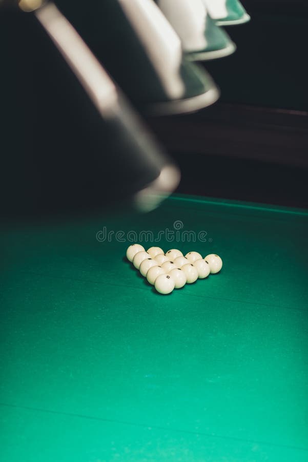 Green Gambling Table with Balls Stock Photo - Image of table, modern ...