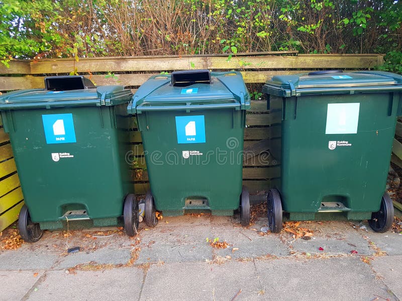 Containers for Sorting Garbage Stock Image - Image of pollute, throw ...