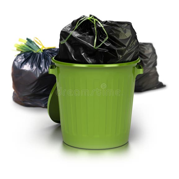 Green garbage environment stock image. Image of full - 21679389