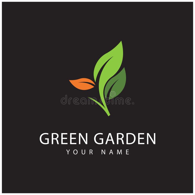 Green Garden Logo Vector and Symbol Stock Vector - Illustration of ...