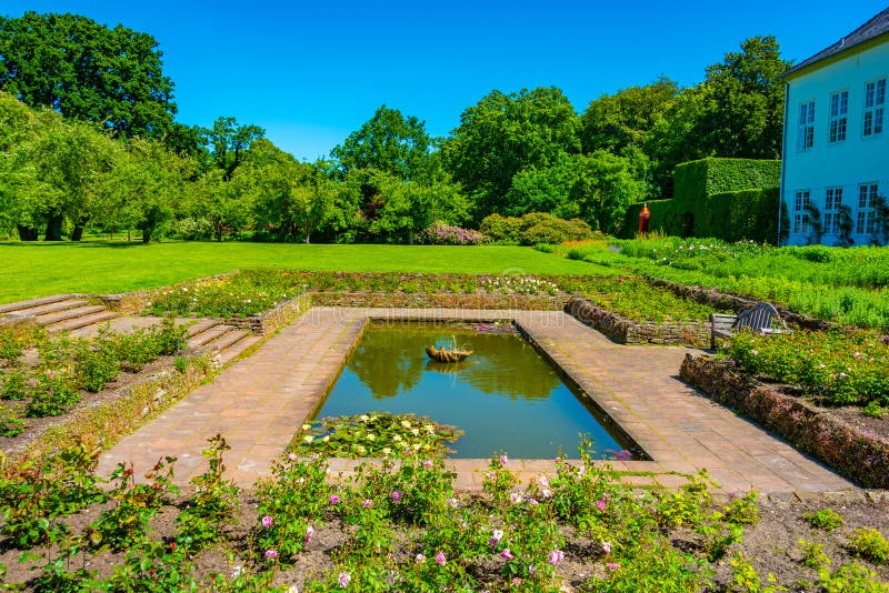Green Gardens at Gr??sten Palace in Denmark Stock Image - Image of ...