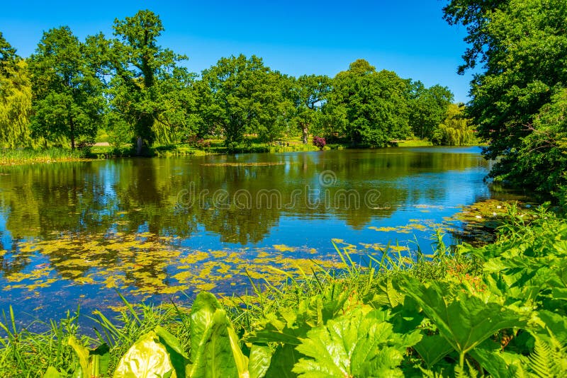 Green Gardens at Gr??sten Palace in Denmark Stock Image - Image of ...