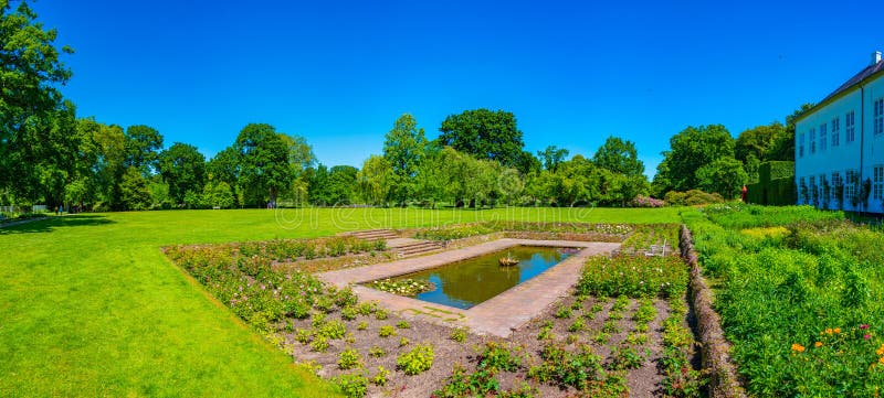 Green Gardens at Gr?sten Palace in Denmark Stock Image - Image of park ...