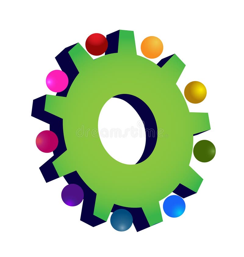 Green gear setting icon stock vector. Illustration of gear - 121531412