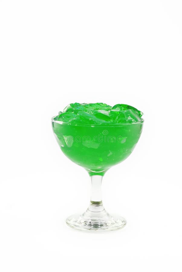 Gelatin Parfait with a Bowl of Strawberries Stock Image - Image of bowl ...