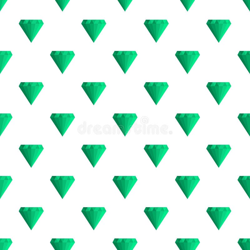 Green Gem Pattern Seamless Vector Stock Vector - Illustration of ...