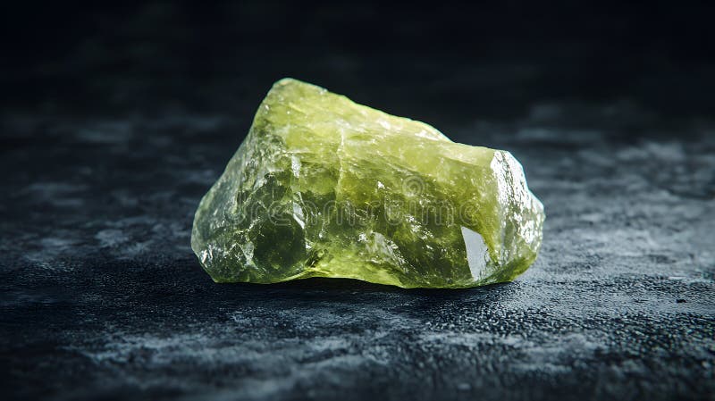Green Gemstone on Dark Background: a Realistic Still Life Image Stock ...