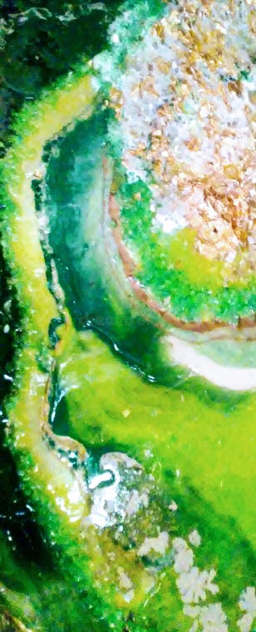 Green Geode Gemstone Background Stock Photo - Image of crystal ...