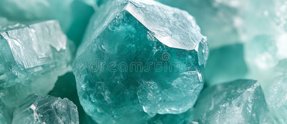 Green Geological Abstract Background Featuring Crystals and Text Space ...