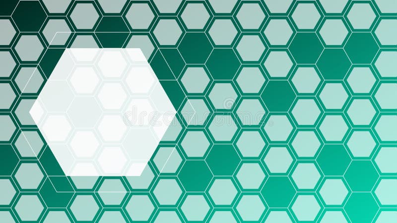 Green Geometric Graphic Illustration, Modern Pattern Hexagons Style ...
