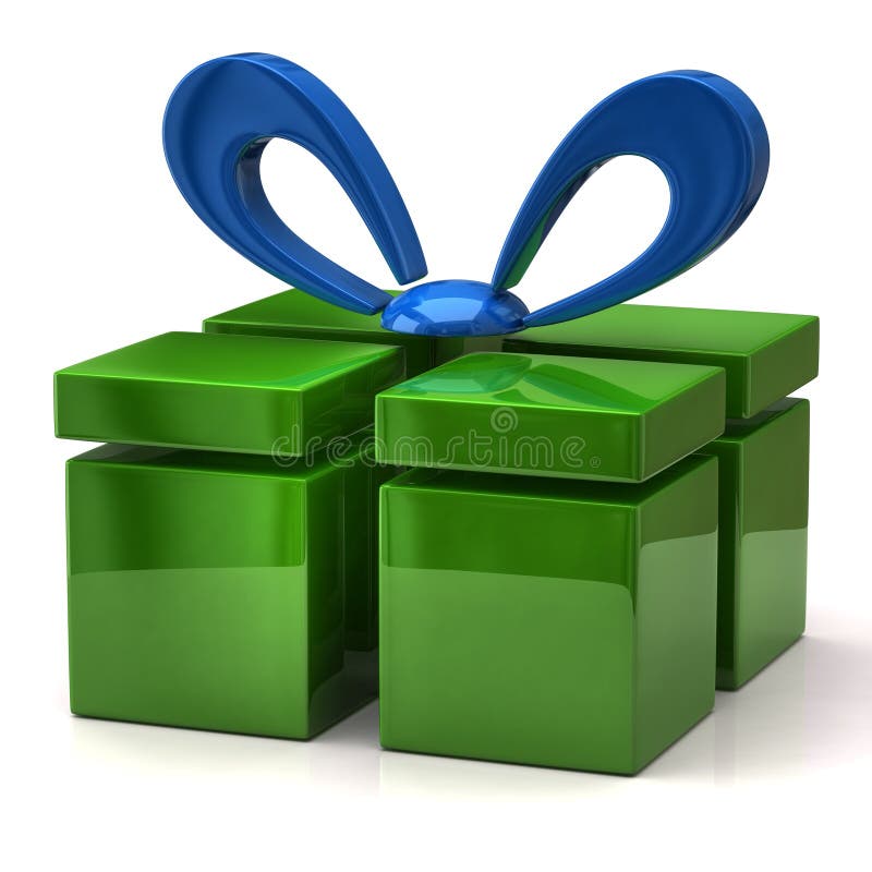Green gift stock illustration. Illustration of decoration - 28780946