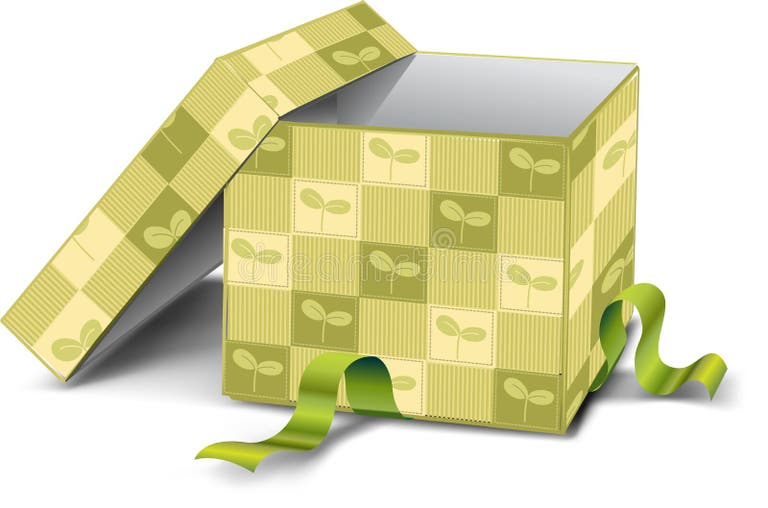Festive Green Gift Box Stock Illustrations – 64,593 Festive Green Gift ...