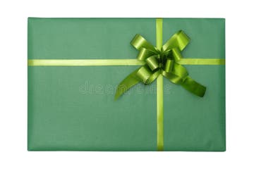 Green gift box stock image. Image of special, surprise - 1858065