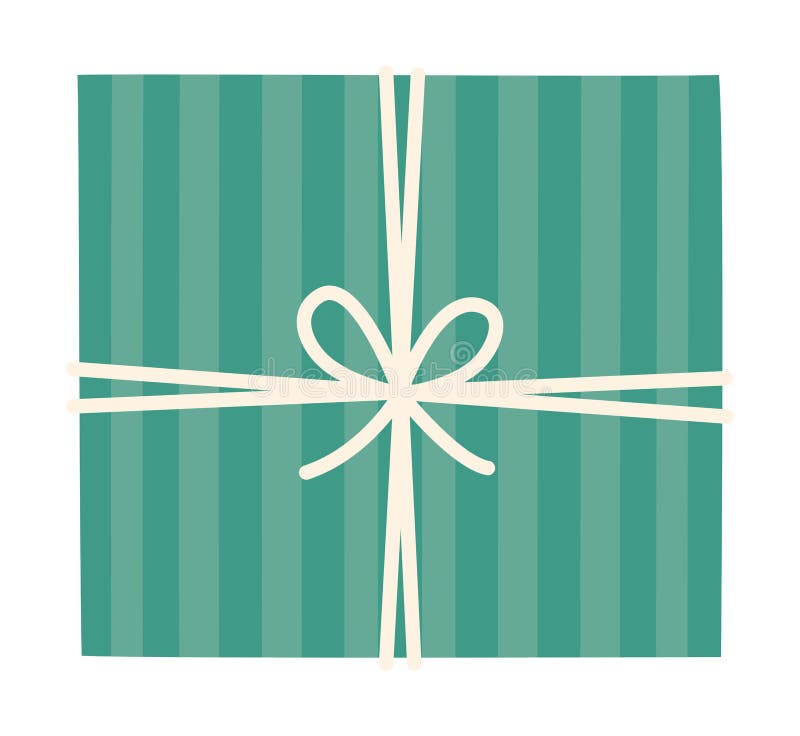 Green gift box stock vector. Illustration of packaging - 260612573