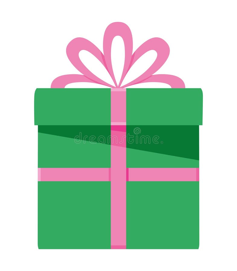 Green gift box stock vector. Illustration of packaging - 260612573