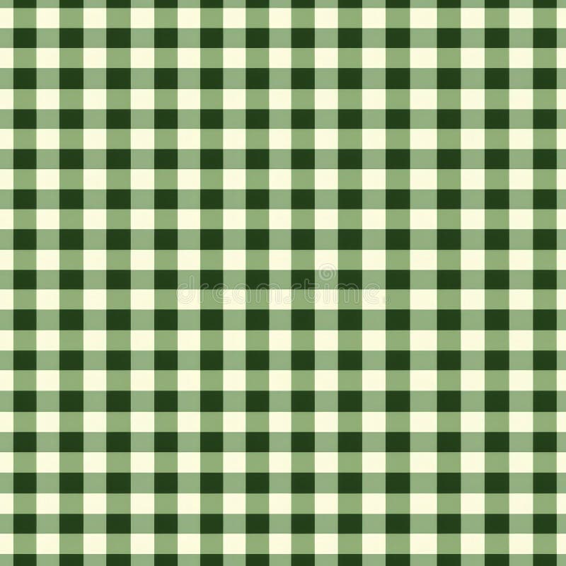 Green Gingham Fabric Texture. Stock Illustration - Illustration of ...
