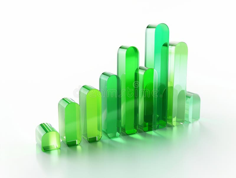 Green Glass Bars Stacked Next To Each Other Stock Photo - Image of ...