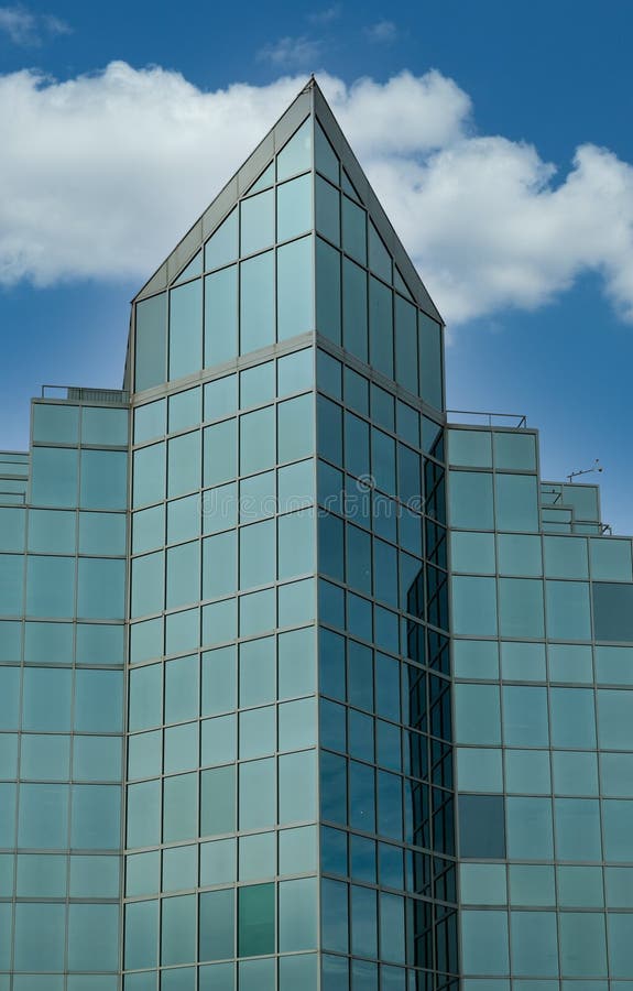 Green Glass Building in Halifax Stock Image - Image of business ...