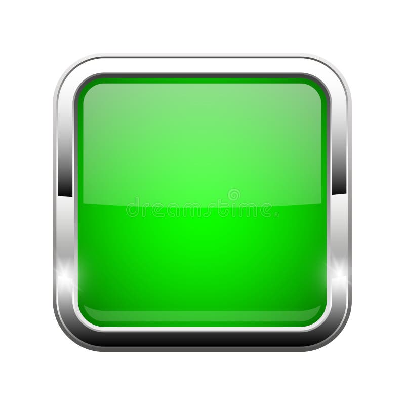 Red and Green Glass Buttons. Shiny Round 3d Web Icons Stock Vector ...
