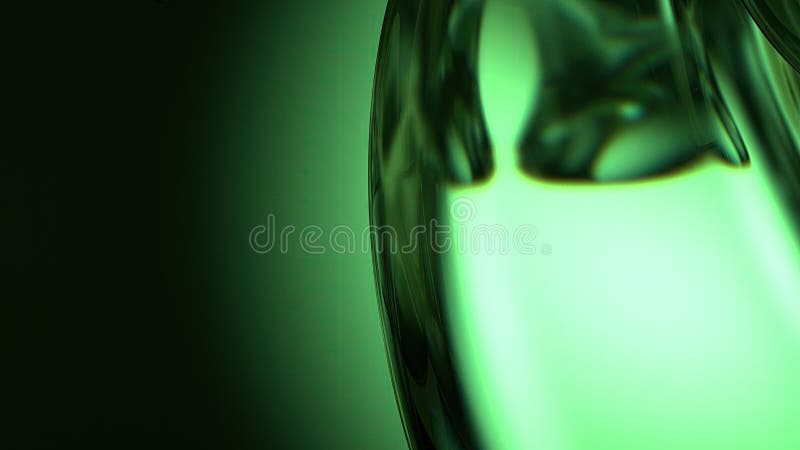 Green Glass Clear Transparent Refraction and Reflection Elegant Modern ...