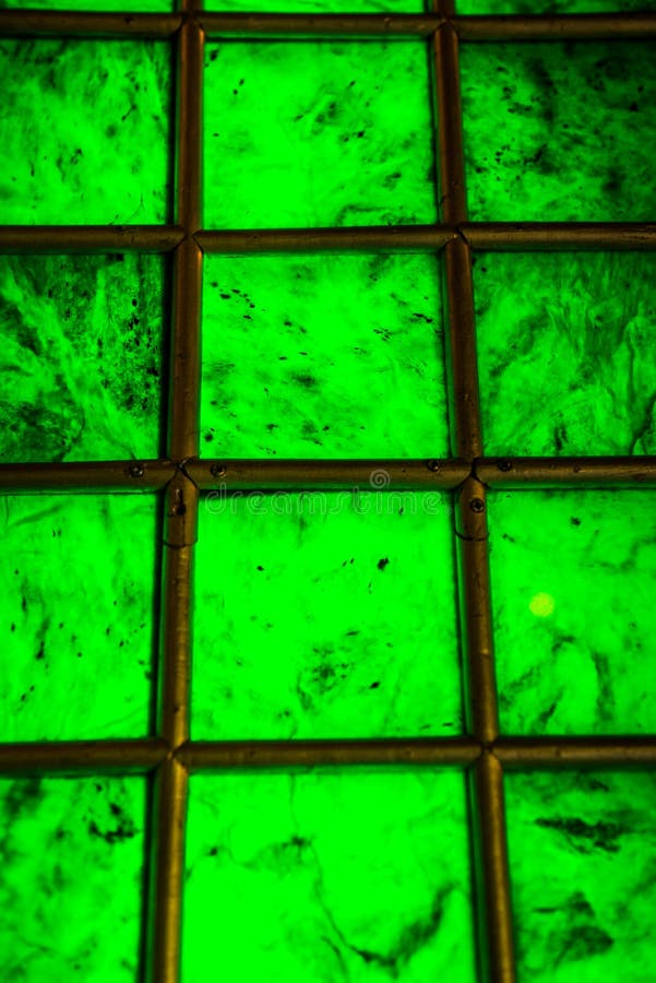 Green Glass with Frame Background Stock Image - Image of translucent ...