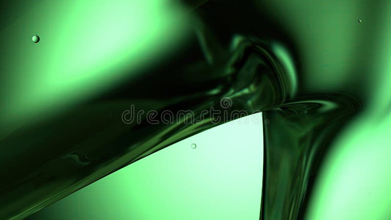 Green Glass Fresh Clear Refraction and Reflection Elegant Modern 3D ...
