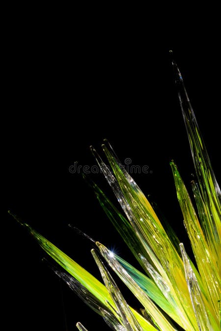 Green glass shards stock image. Image of isolated, decoration - 9130169