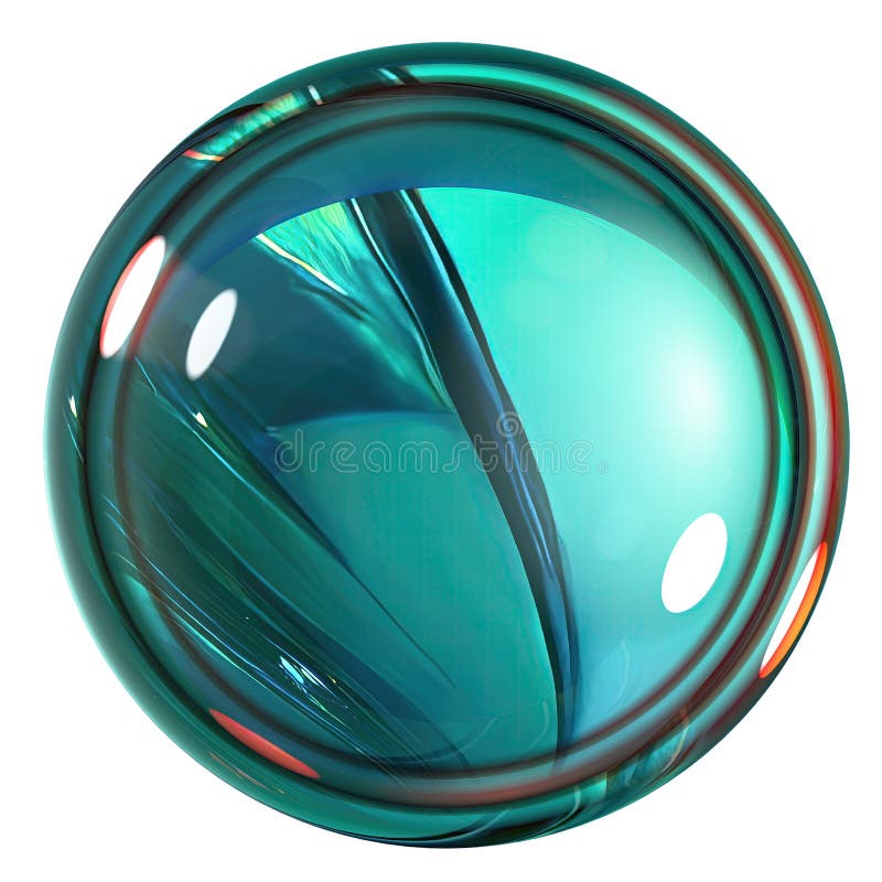 Green Glassy Sphere Geometry Abstract, Dramatic, Passionate, Luxurious ...