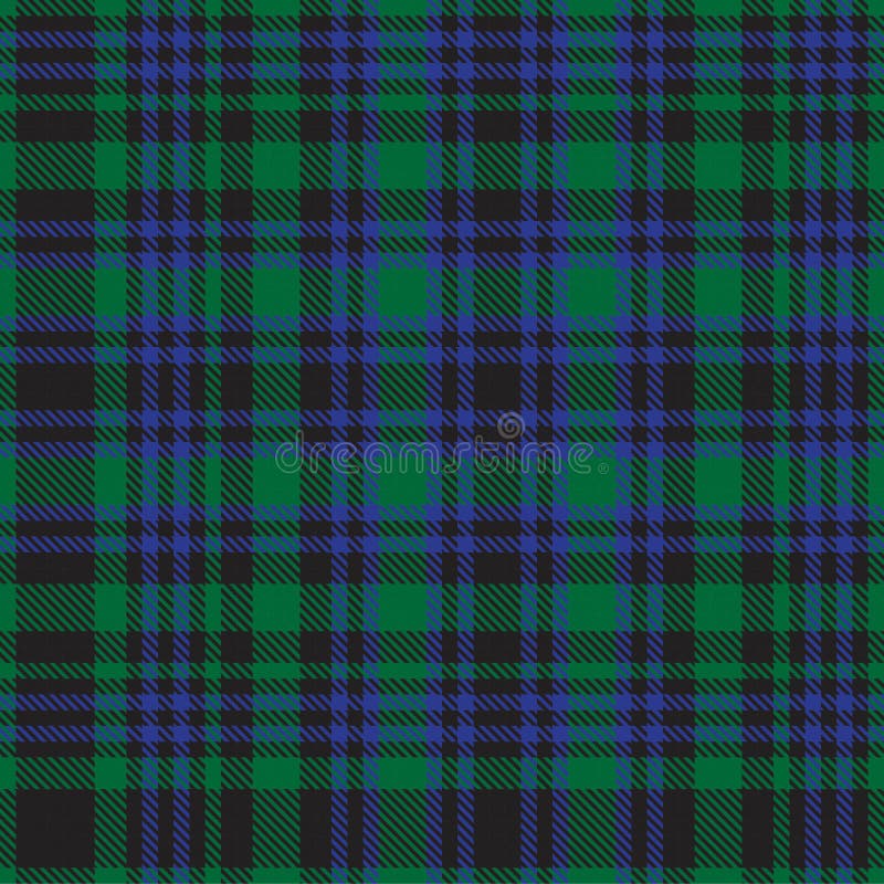 Green Glen Plaid Textured Seamless Pattern Stock Vector - Illustration ...