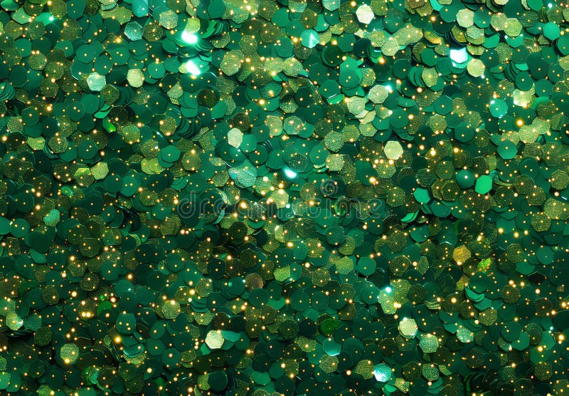 Shiny Green Glitter Texture Background Stock Illustration ...