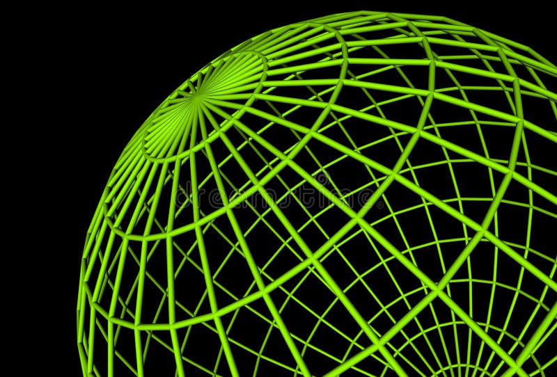 Green globe stock illustration. Illustration of wire, connect - 220323