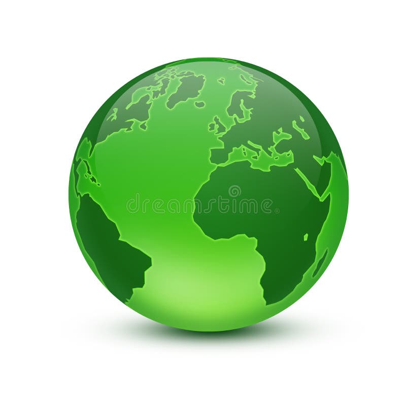 Green globe stock illustration. Illustration of mesh, crystal - 6341605