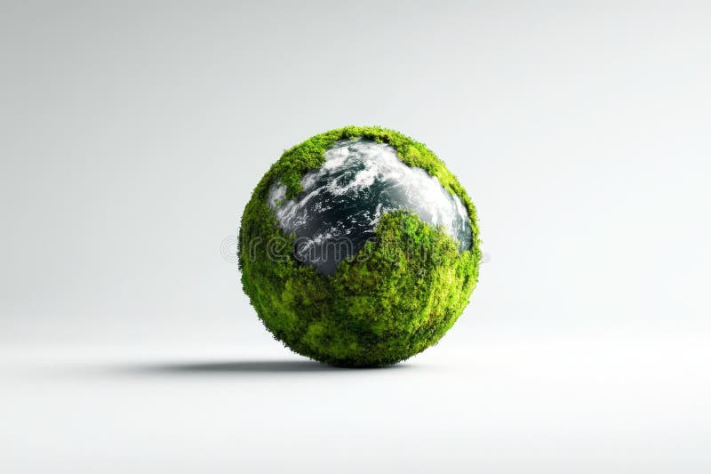 A Green Globe and Eco-friendly Environment Serve As the Visual ...