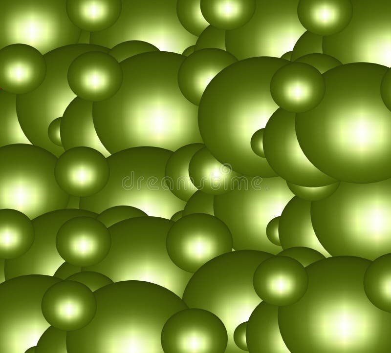 Green Glossy and Glass Blur Balls Stock Illustration - Illustration of ...