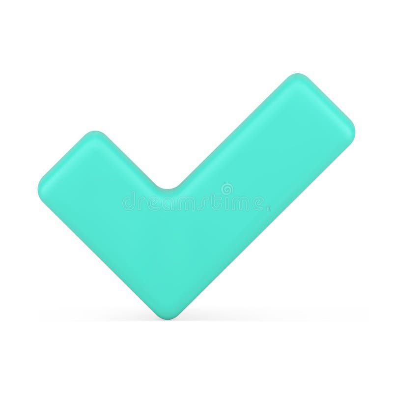 Green Glossy Positive Checkmark Approved Done Complete Label Front View ...