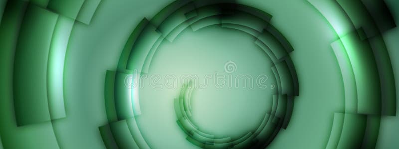 Green Glowing Tech Abstract Concept Round Swirl Background Stock ...