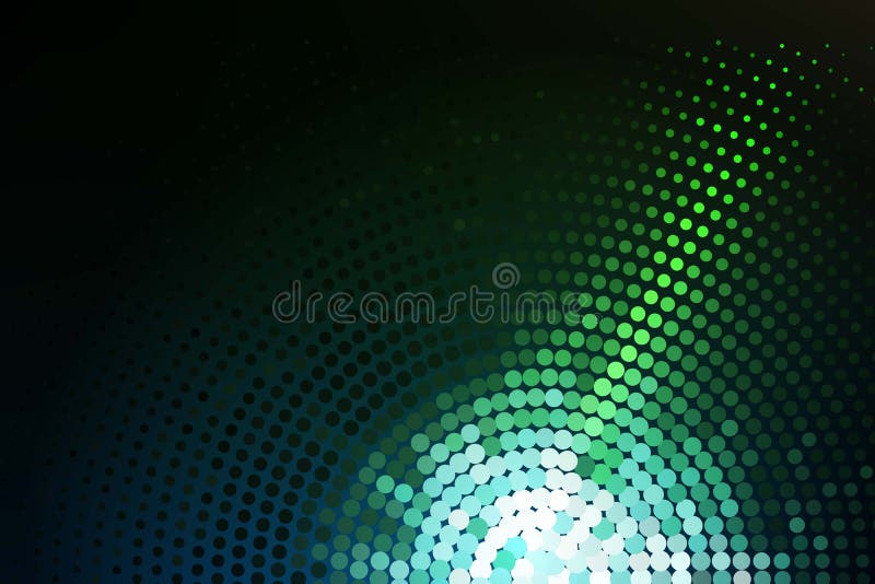 Green Glowing Techno Background Stock Vector - Illustration of ...