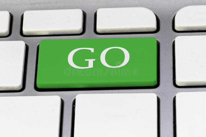 Green Start Button on a Keyboard Stock Image - Image of start, keypad ...
