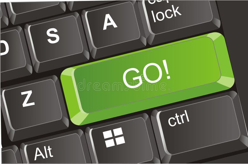 Time to go stock illustration. Illustration of keyboard - 151466777