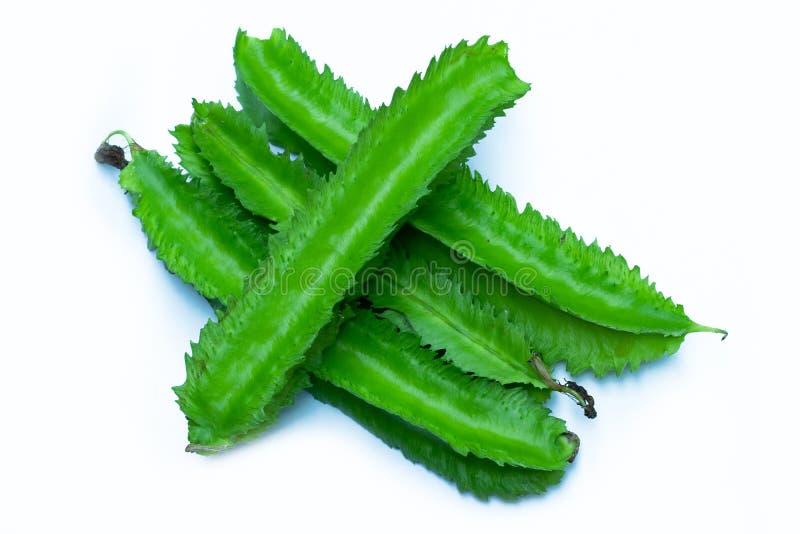 Green Goa-bean Leguminosae Vegetable on White Background Stock Image ...