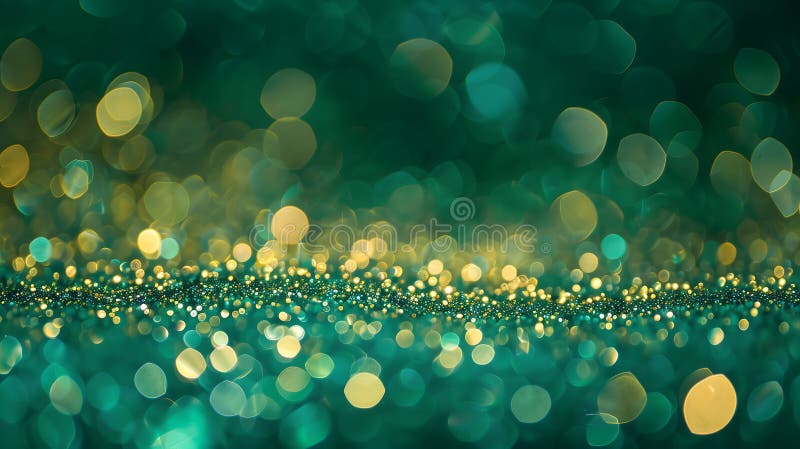 Green and Gold Glitter Background Design Stock Illustration ...