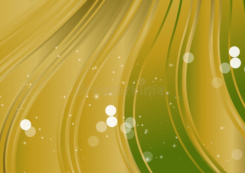 Green and Gold Gradient Vertical Wave Background Template Stock Vector ...