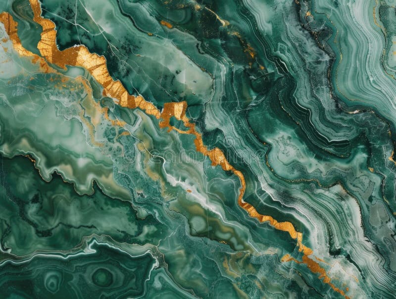 Green and Gold Marble Close Up Stock Photo - Image of marble, luxury ...